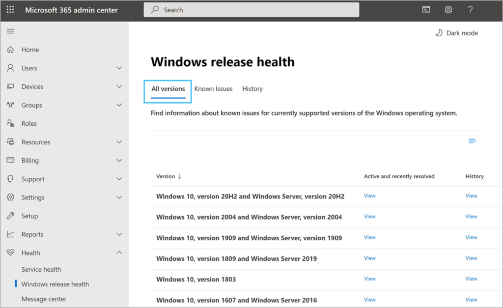 How the Windows Release Health Dashboard in Microsoft 365 enables ...